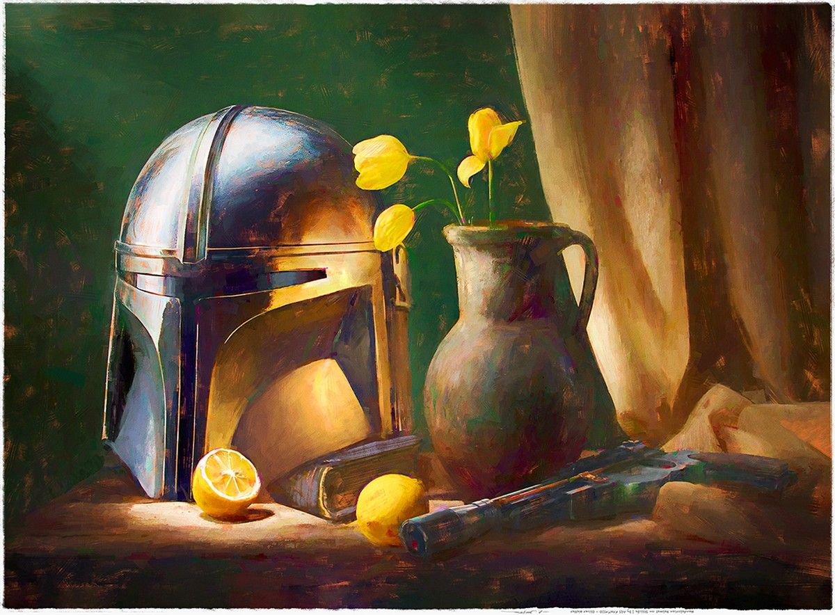 Canvas: Mandalorian Helm - 70 x 50 cm Kraken AF-CASV-4 | Occam Distribution