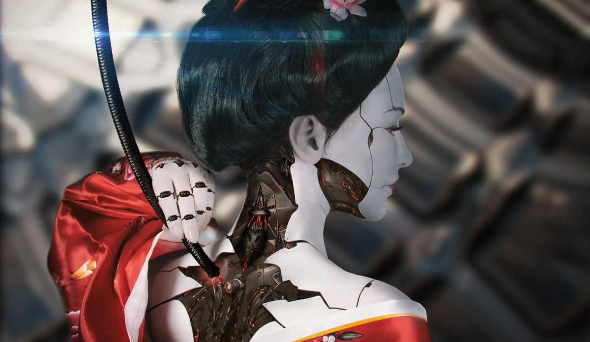 TCG: Cyborg Geisha Playmat - 61 x 35 cm Kraken AF-UTCG-25 | Occam ...