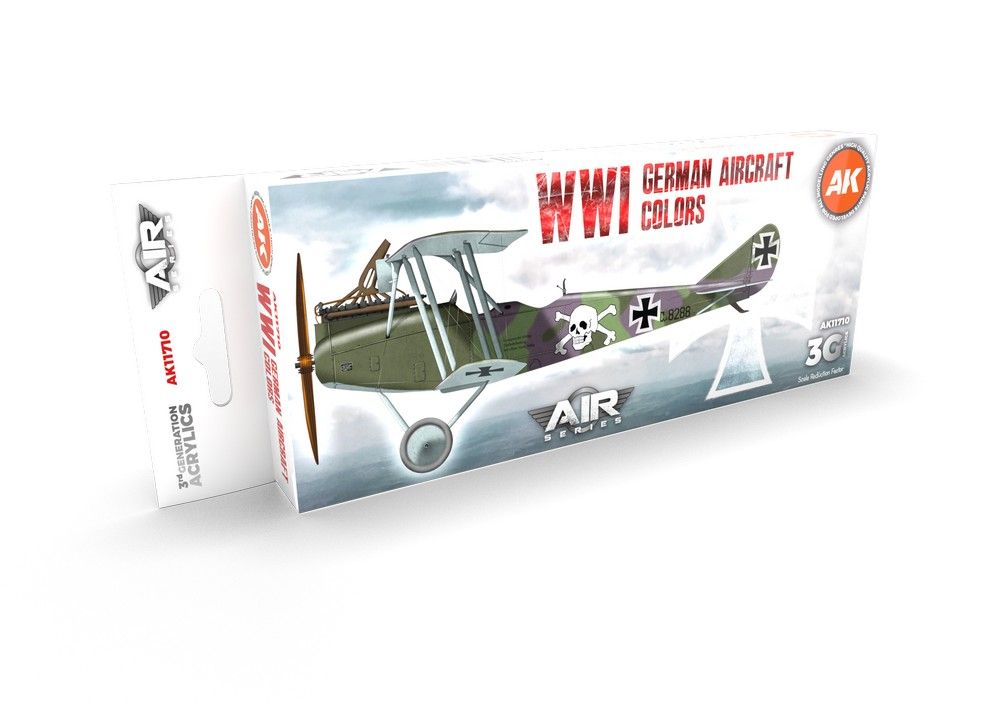 WWI German Aircraft Colors Set 3rd Gen AK Interactive AK11710 | Occam ...