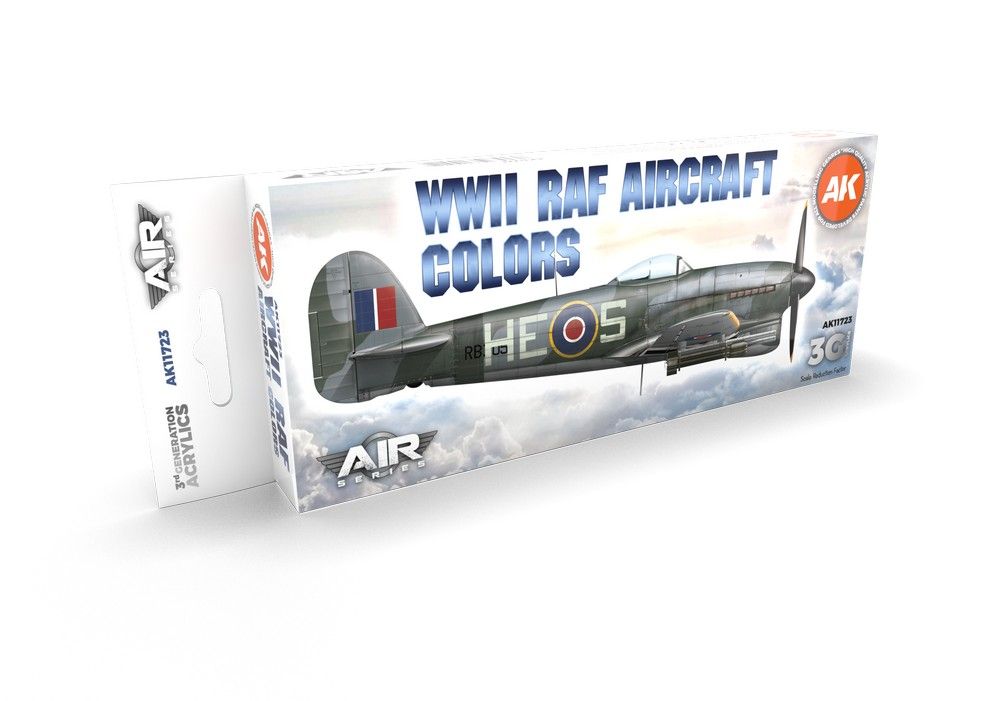 WWII RAF Aircraft Colors Set 3rd Gen AK Interactive AK11723 | Occam ...