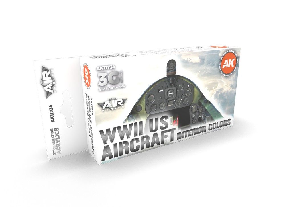WWIII US Aircraft Interior Colors Set 3rd Gen AK11734 | Occam Distribution