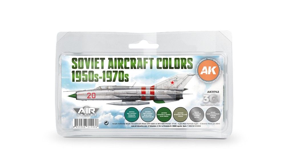 Soviet Aircraft Colors 1950s - 1970s Set 3rd Gen AK11743 | Occam ...