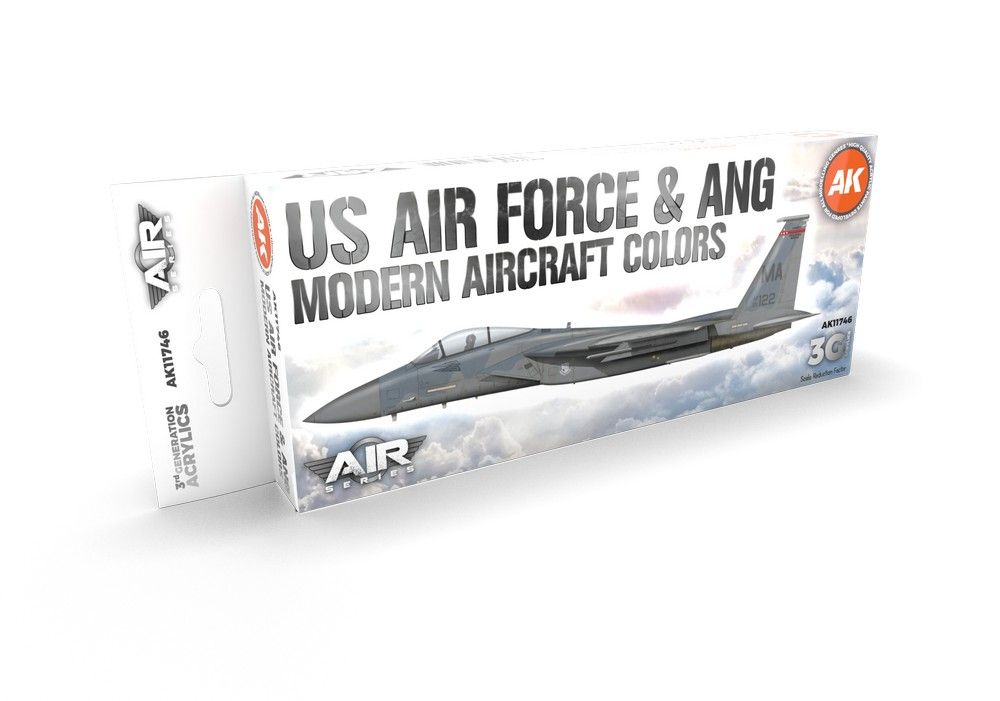 US Air Force & ANG Modern Aircraft Colors Set 3rd Gen AK11746 | Occam ...