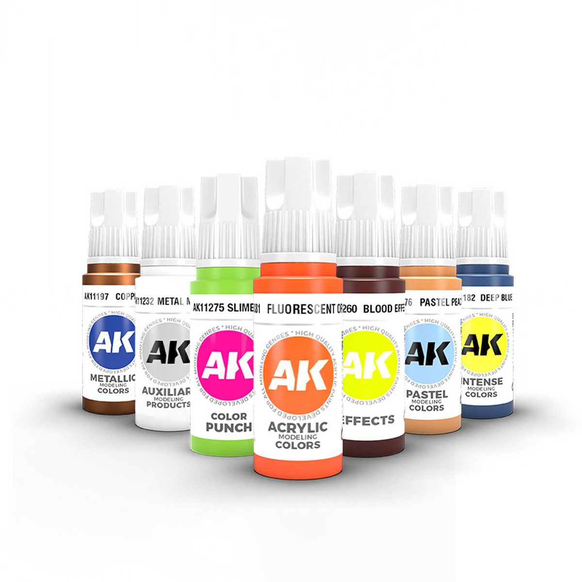 AK Interactive: 3rd Gen Acrylic Paints - Full Range Set AK Interactive ...