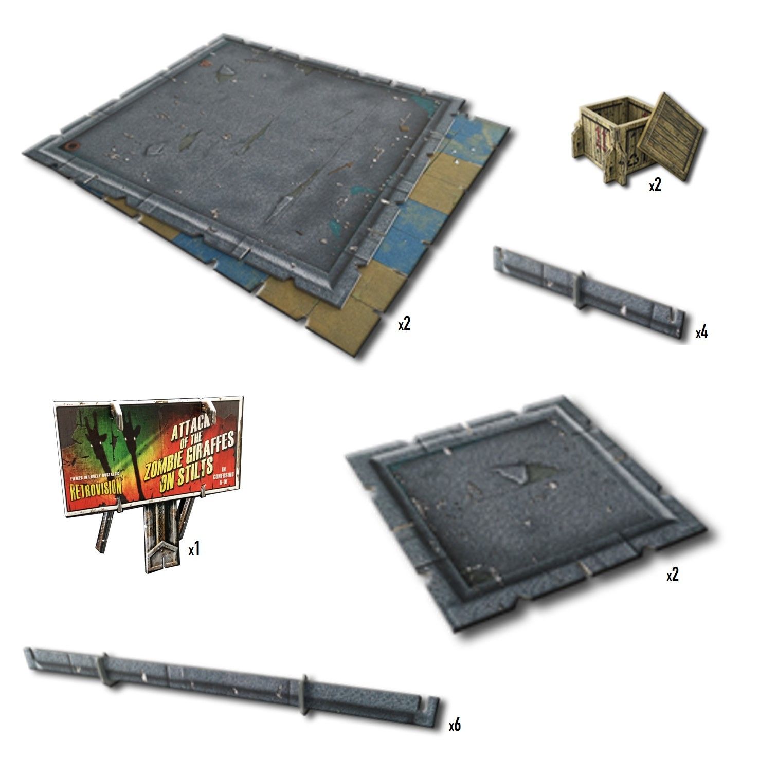 Urban Floor Tiles Pack Battle Systems BSUAFLOORS | Occam Distribution