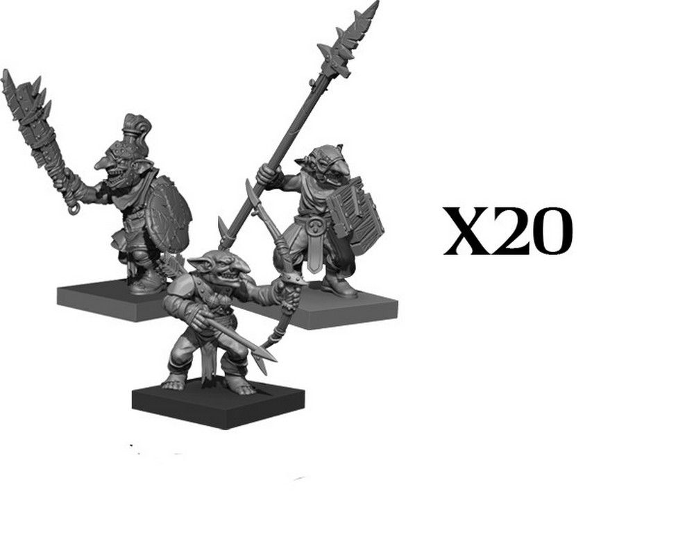 Kings of War: Goblin Regiment Mantic Games Kings of War | Occam ...