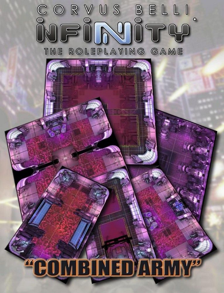 Infinity: Combined Army Geomorphic Tile Set Modiphius Entertainment | Occam Distribution